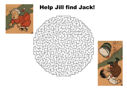 Jack and Jill Maze Puzzle | Teaching Resources