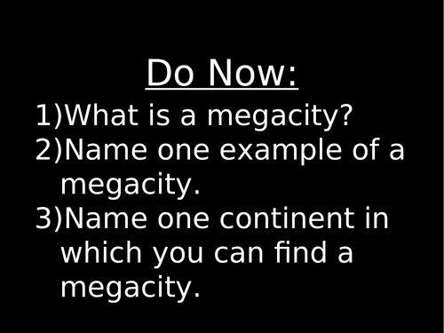 Urbanisation Lesson 4 - What is a LIC city like? | Teaching Resources