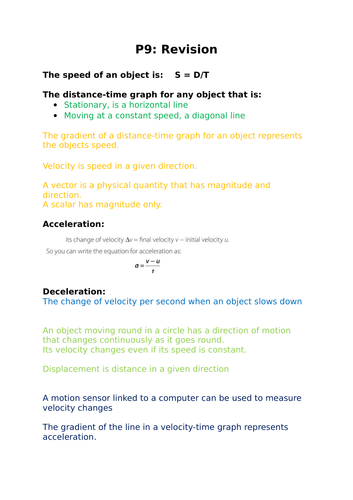 aqa gcse 9-1 physics revision pack : Chapter P9 | Teaching Resources