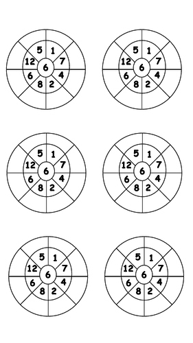 6x Multiplication Wheels | Teaching Resources