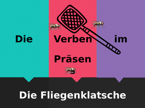Stem Changing Verbs in German Fliegenklatsche Flyswatter Game ...