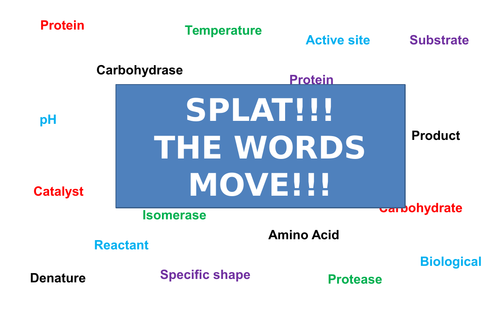 Enzymes | Moving Splat!!! | Game | Revision | Teaching Resources