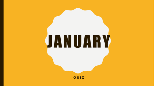 January Quiz - perfect for form or tutor time! | Teaching Resources