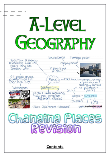 Changing Places Revision Workbook | Teaching Resources Changing Places Revision Workbook | Teaching Resources