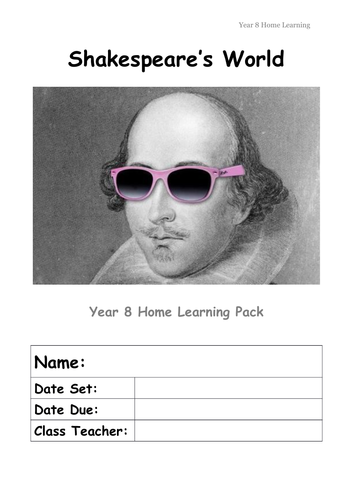 Shakespeare Homework Pack | Teaching Resources