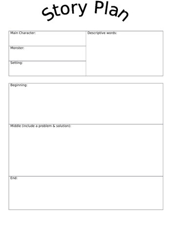 Story Planning Sheets | Teaching Resources