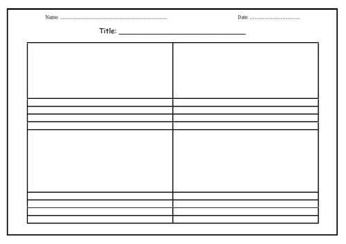 9 Storyboard Template Sheets | Teaching Resources