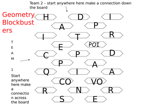 geometry blockbusters game | Teaching Resources