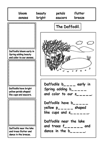 Spring Cloze. | Teaching Resources