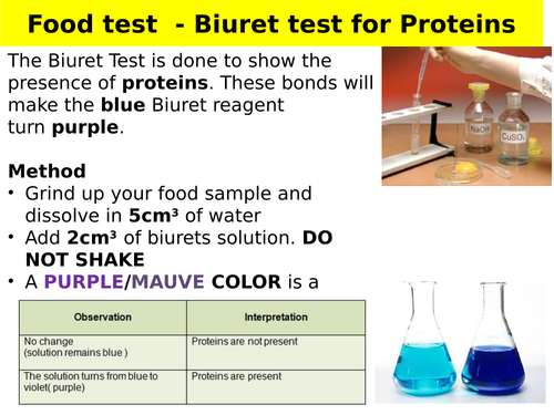 Food tests - GCSE required practical | Teaching Resources Food tests - GCSE required practical | Teaching Resources