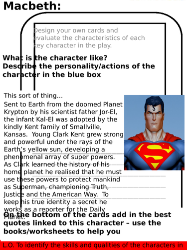 Macbeth Revision Cards | Teaching Resources