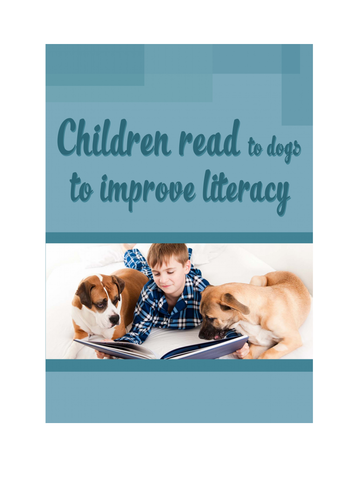Children read to dogs to improve literacy | Teaching Resources