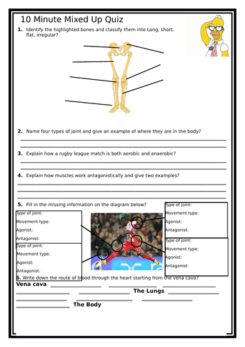 GCSE PE - Edexcel - Component 1 - Bundle of Starter Tasks - Quiz ... GCSE PE - Edexcel - Component 1 - Bundle of Starter Tasks - Quiz ...