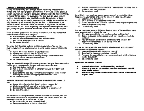 moral & legal rights in school | Teaching Resources