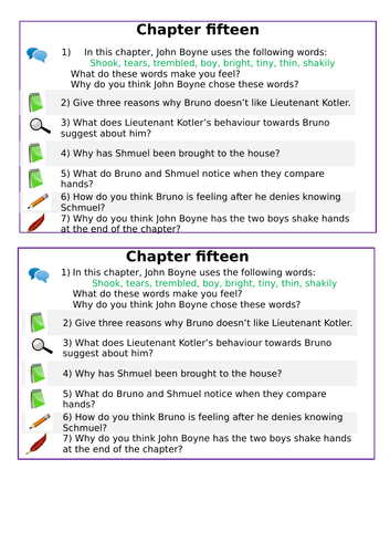 KS2 - Year 6 - SATs- Teaching of Reading - Boy in Striped Pyjamas ...