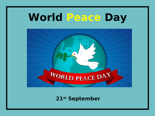 Assembly: World Peace Day | Teaching Resources