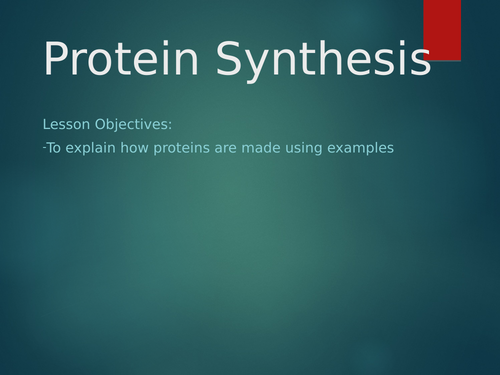 Protein Synthesis Teaching Resources