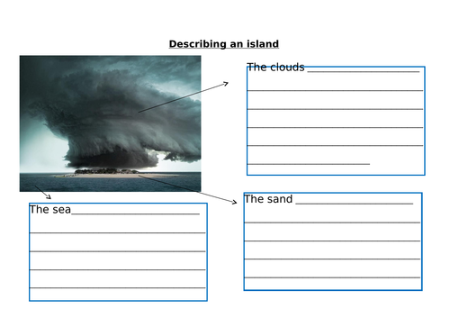 Describing an Island Worksheet | Teaching Resources