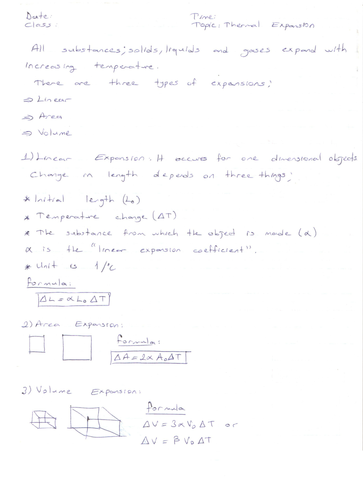 Thermal Energy (Heat and Temperature) - Teachers Note – 2 | Teaching ...