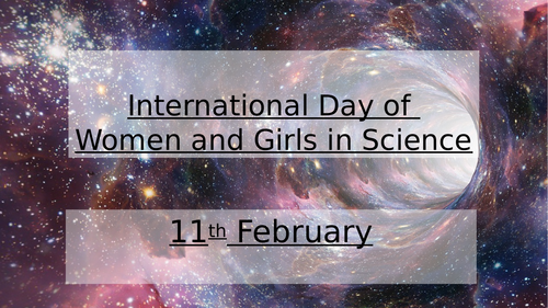 International Day Of Women And Girls In Science Assembly February