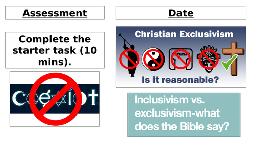 Philosophy A Level - OCR - Exclusivism & Inclusivism 40 Marker Prep ...