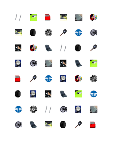 car-parts-dots-and-squares-game-teaching-resources