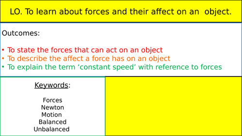Introduction to Forces | Teaching Resources