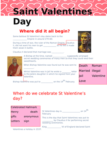 St Valentines Day Quiz | Teaching Resources