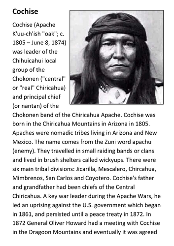 Cochise Handout | Teaching Resources