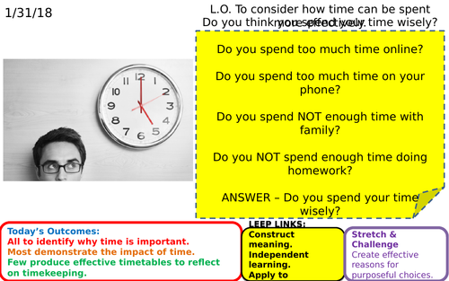 Time keeping - PSHCE | Teaching Resources