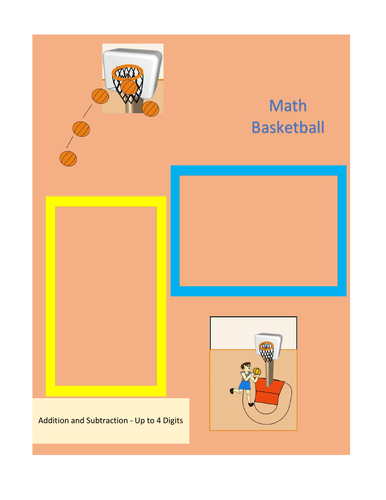 Math Basketball - Addition and Subtraction Up to 4 digits | Teaching ...