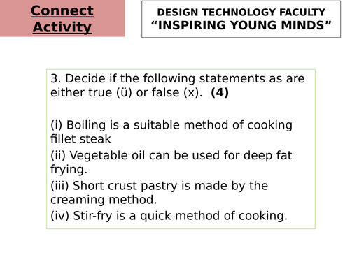 Methods of cooking meat | Teaching Resources
