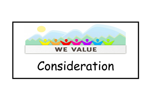 PSHE: CONSIDERATION! | Teaching Resources