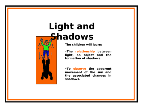 Light and Shadows - PowerPoints + 2 Worksheets | Teaching Resources