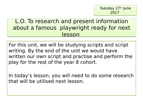 An introduction to script writing for students with video and ...