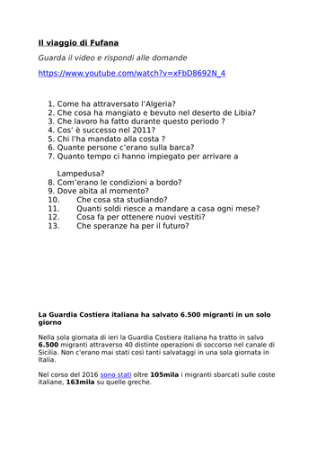 ADVANCED LEVEL ITALIAN IMMIGRATION READING & LISTENING TASKS | Teaching ... ADVANCED LEVEL ITALIAN IMMIGRATION READING & LISTENING TASKS | Teaching ...