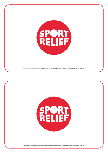 Sport Relief 2018: Bucket labels | Teaching Resources