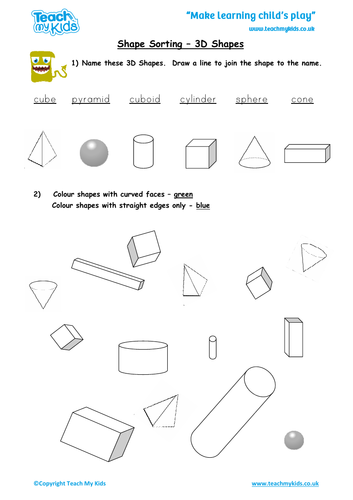 3D Shape Sorting- Identifying Shapes, Properties of Shapes | Teaching ... 3D Shape Sorting- Identifying Shapes, Properties of Shapes | Teaching ...