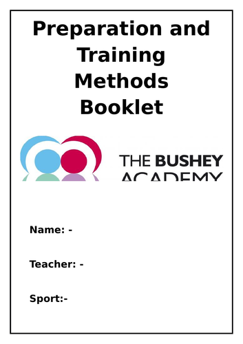 Preparation And Training Methods A Level Aqa Teaching Resources