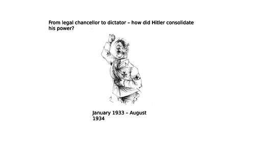 Hitler's consolidation of power | Teaching Resources Hitler's consolidation of power | Teaching Resources