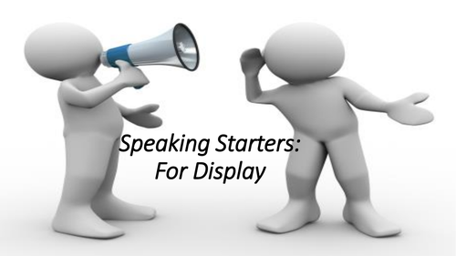Oracy - Speaking Starters | Teaching Resources