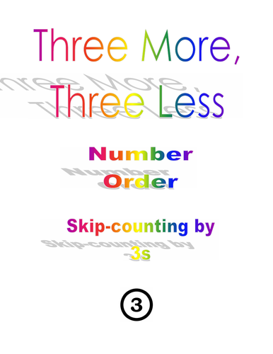Three More Three Less Graphic Organizer | Teaching Resources Three More Three Less Graphic Organizer | Teaching Resources