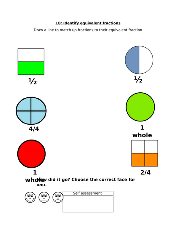 Identify equivalent fractions | Teaching Resources