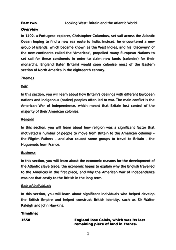 GCSE 9-1 Migration, Empires and People - Looking West Revision Guide ...