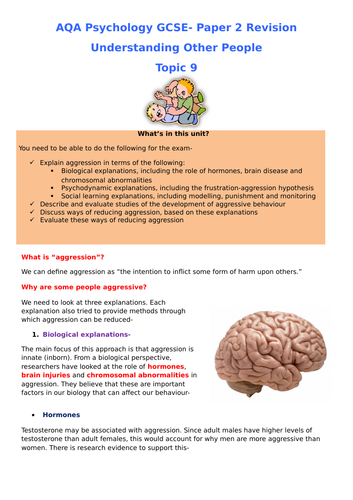 GCSE Psychology Revision 2 | Teaching Resources