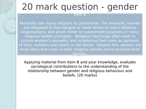 AQA Sociology Beliefs Ethnicity and Religion | Teaching Resources