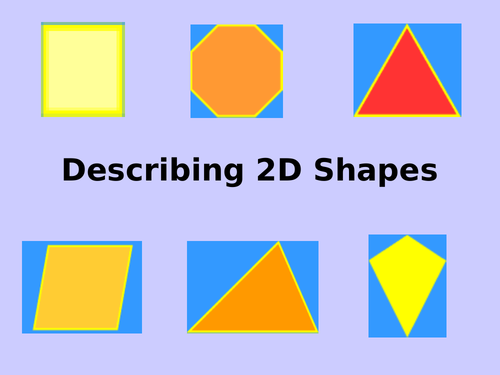 Describing 2D shapes | Teaching Resources