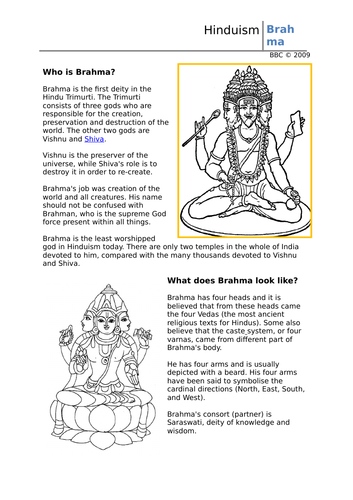 The Trimurti Information Sheet | Teaching Resources