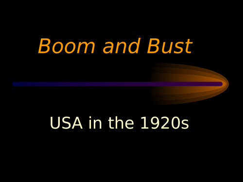 Boom and Bust Revision | Teaching Resources