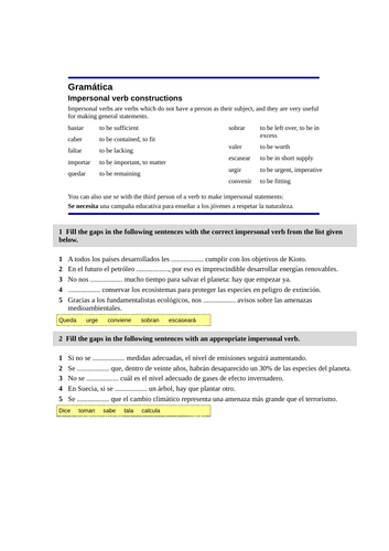 Spanish grammar worksheets (1/2) - bundle of 24 | Teaching Resources